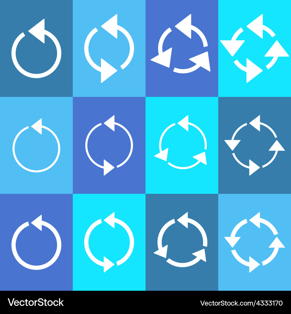 Rotating circle arrows Royalty Free Vector Image