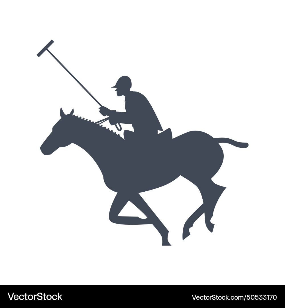 Thrilling polo sport match Royalty Free Vector Image