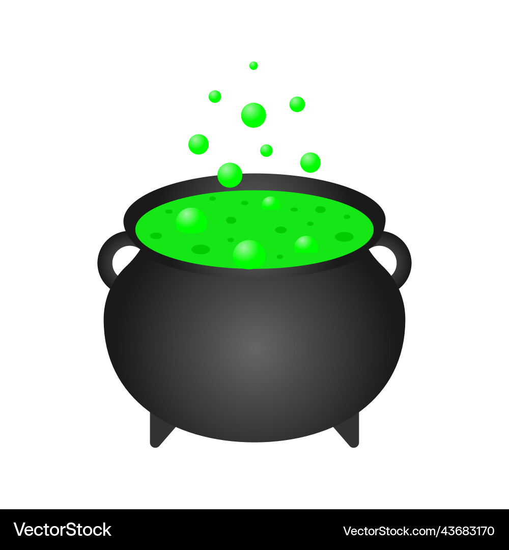 Witch cauldron Royalty Free Vector Image - VectorStock