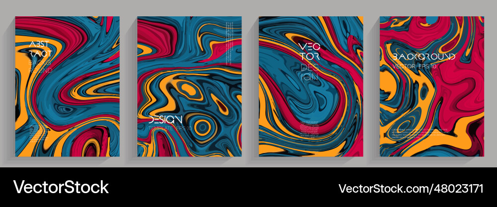 Backgrounds in liquid style Royalty Free Vector Image