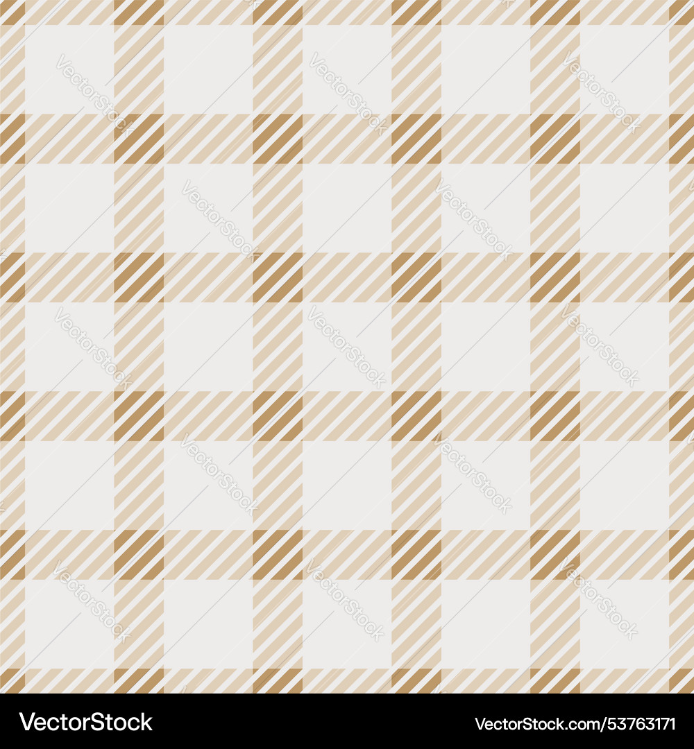 Classic tweed plaid style neutral pattern Vector Image