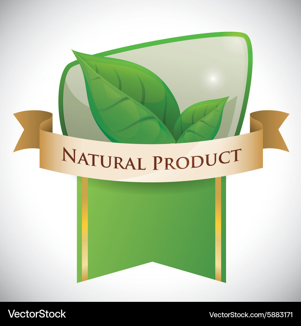 Natural product design Royalty Free Vector Image