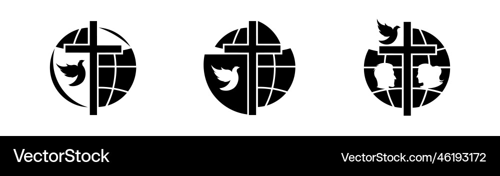 Church icon set Royalty Free Vector Image - VectorStock