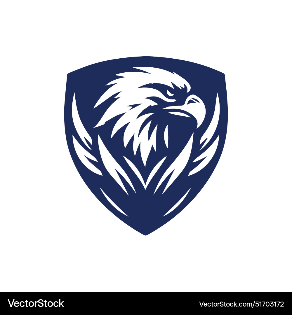 Eagle shield logo Royalty Free Vector Image - VectorStock