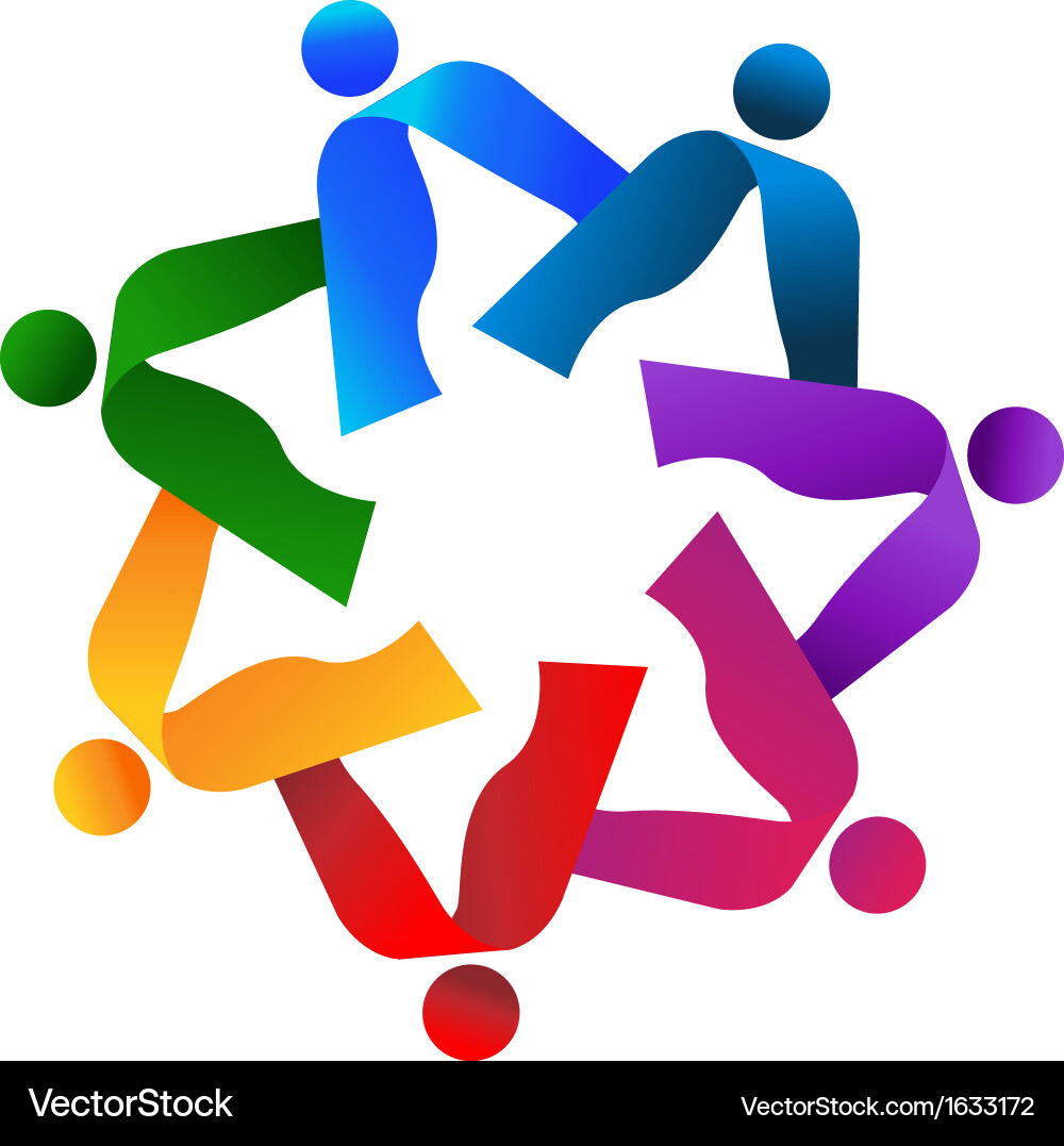 Teamwork people Royalty Free Vector Image - VectorStock