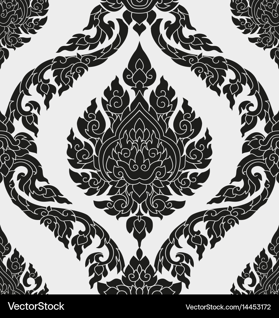 Thai Decorative Pattern Royalty Free Vector Image