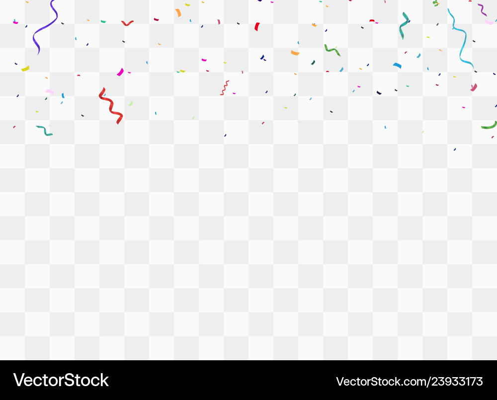 Colorful bright confetti Royalty Free Vector Image