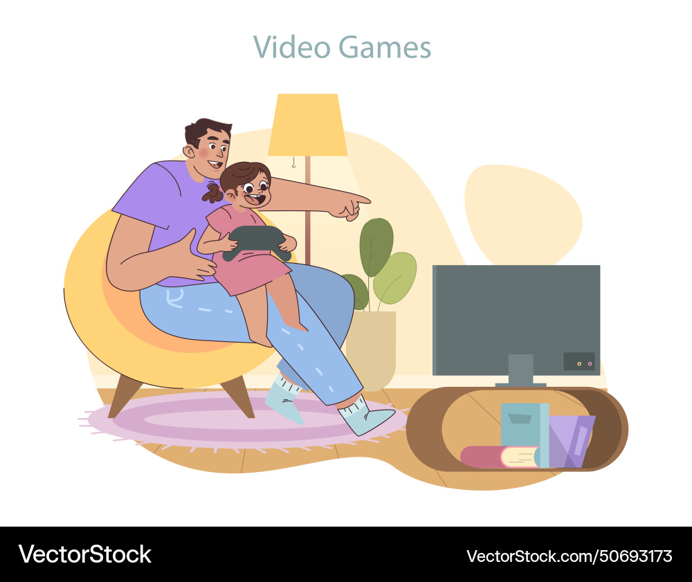 Indoor gaming set Royalty Free Vector Image - VectorStock