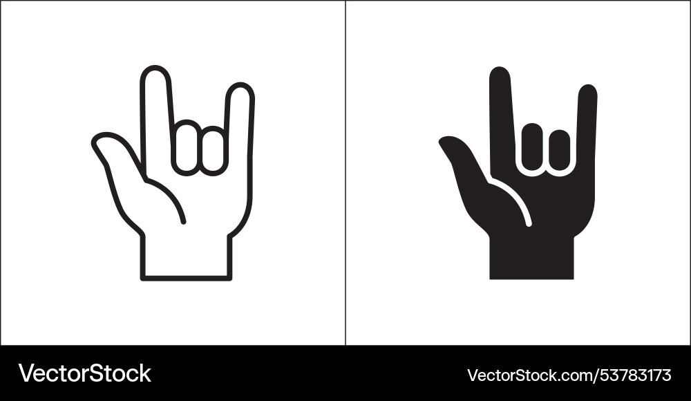 Love You Hand Gesture Icon Royalty Free Vector Image