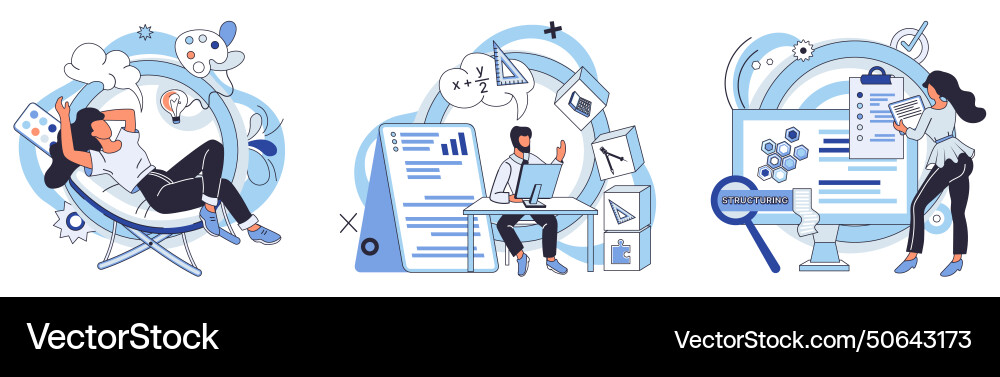 Project management technology integration Vector Image