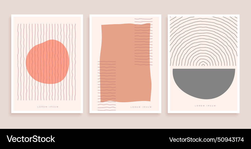 Boho pattern decorative wallpaper in collection Vector Image