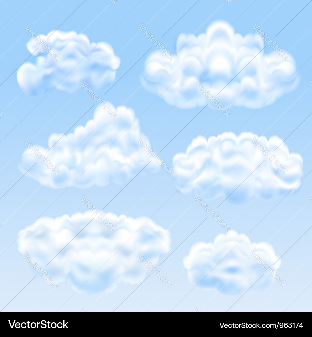 Clouds Royalty Free Vector Image - VectorStock