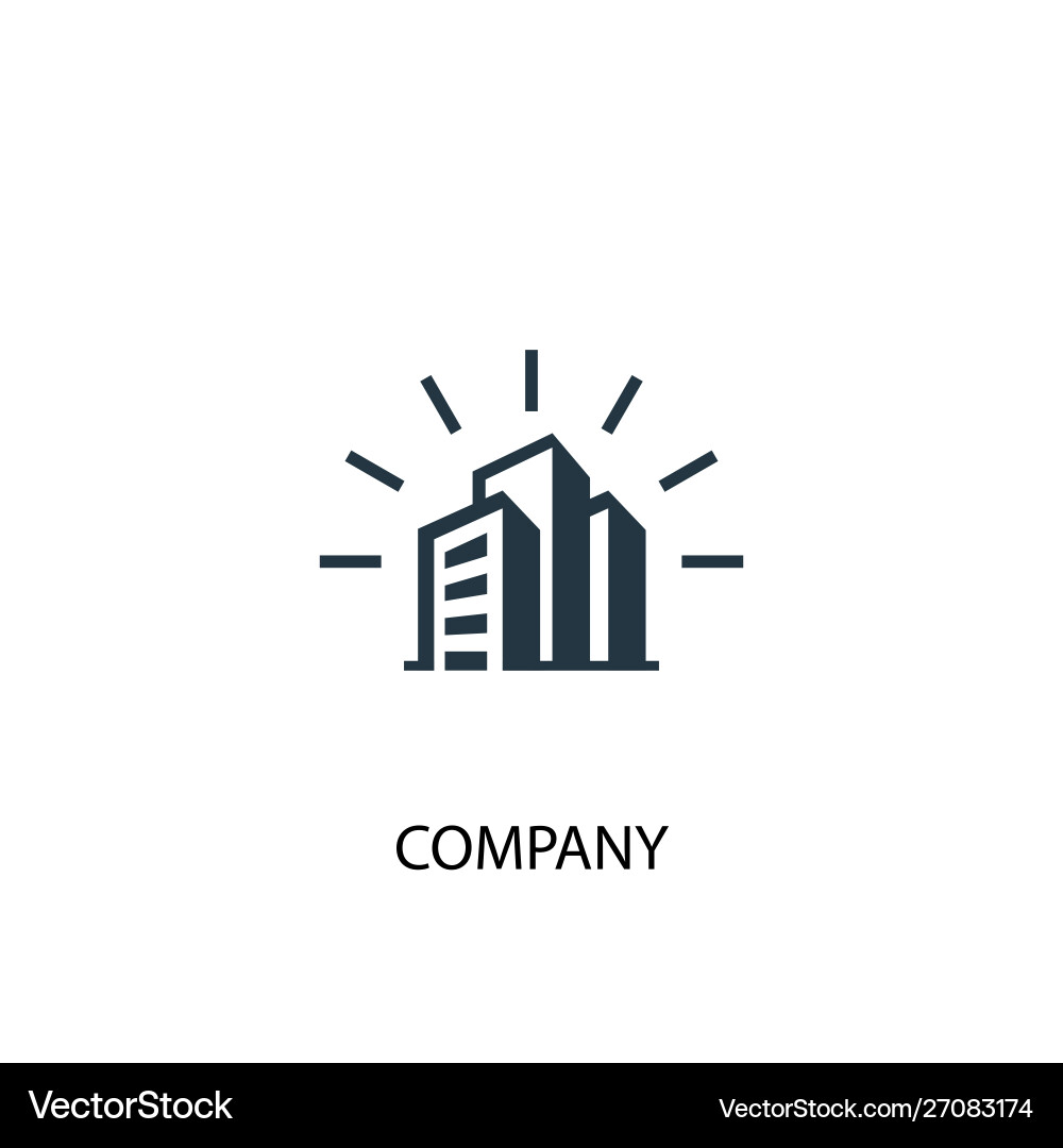 Company icon simple element Royalty Free Vector Image
