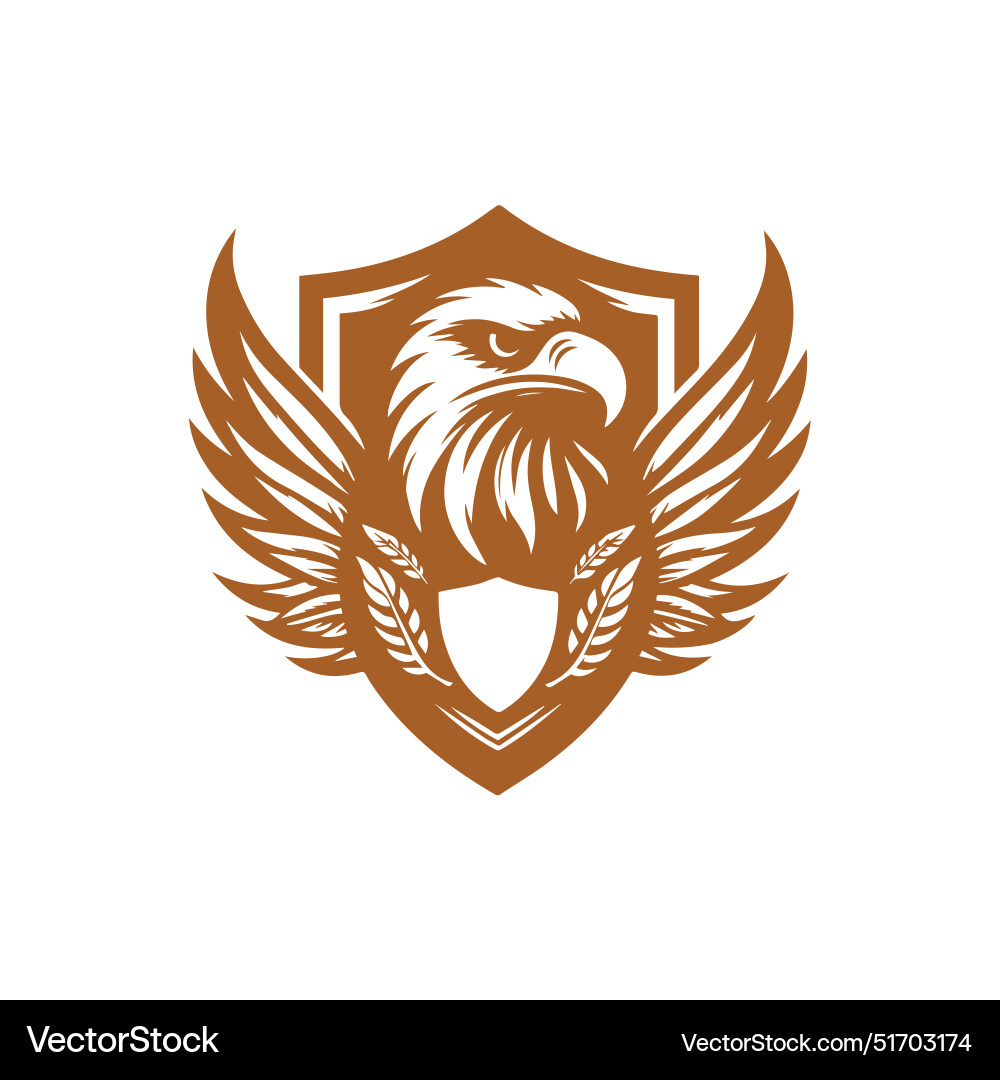 Eagle shield logo Royalty Free Vector Image - VectorStock