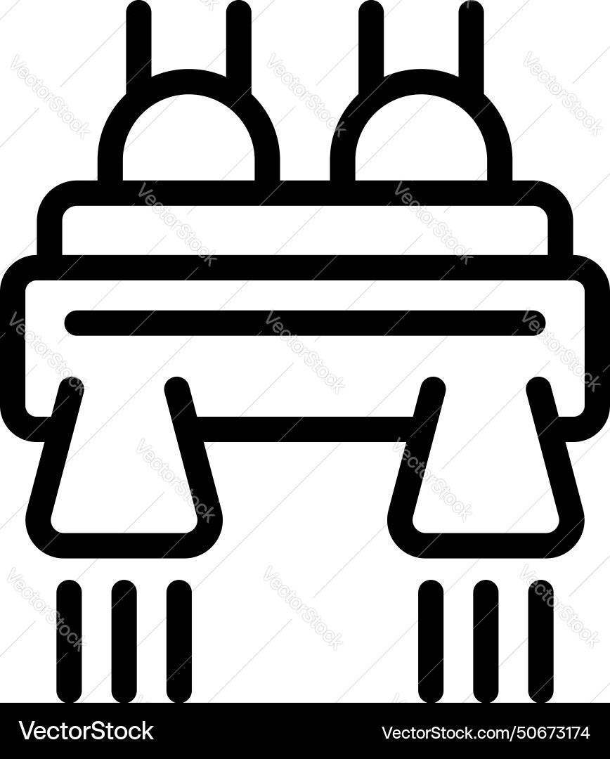 Hydro jet board icon outline fly boarding Vector Image