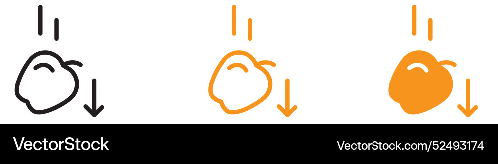 Scientific gravity icon for physics and space Vector Image