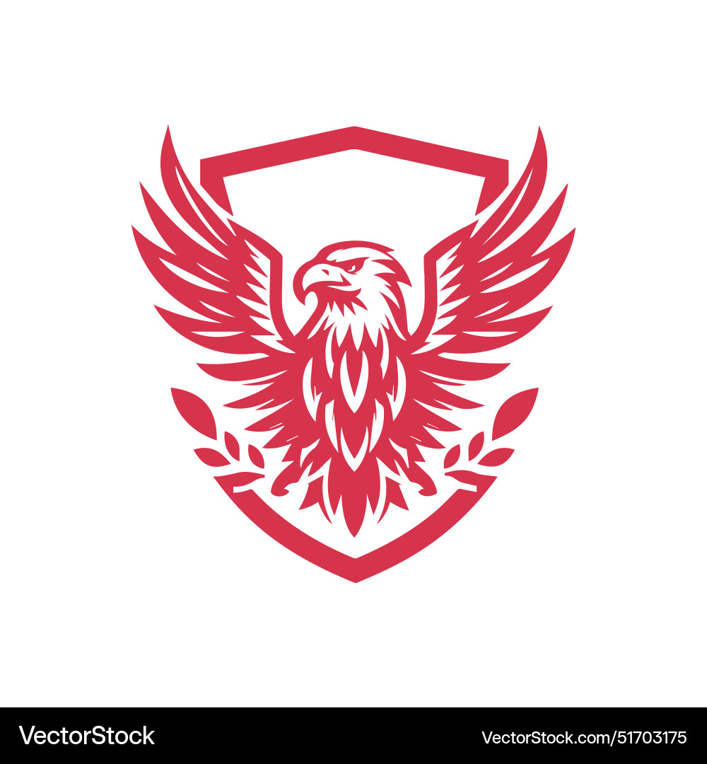 Eagle shield logo Royalty Free Vector Image - VectorStock