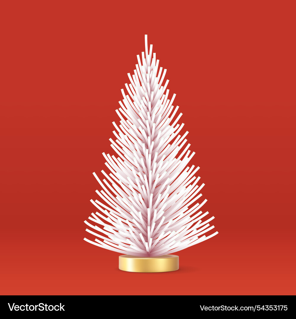 Realistic christmas tree Royalty Free Vector Image