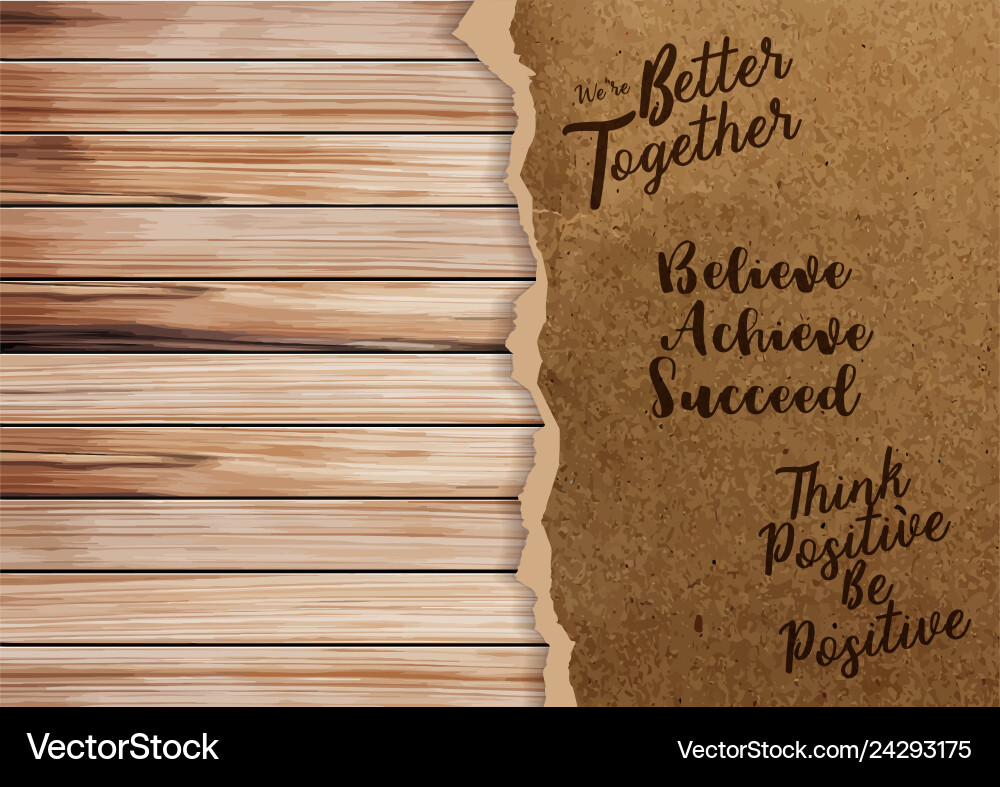 Ripped Paper Background with Quotes Royalty Free Vector