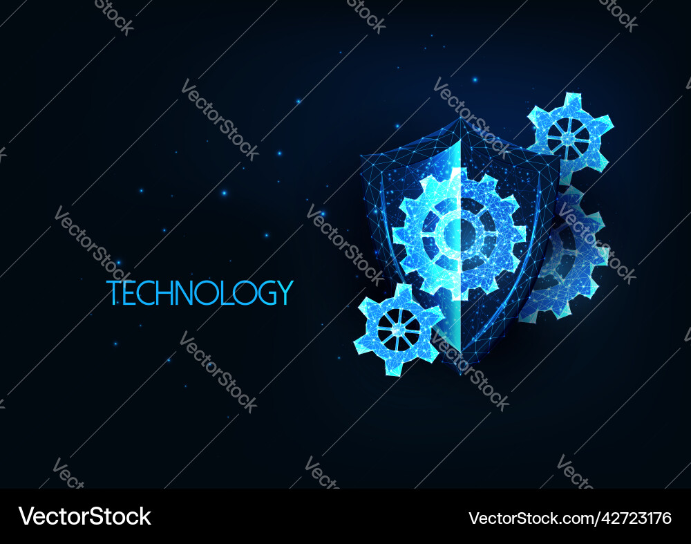 Futuristic Security Technology Royalty Free Vector Image