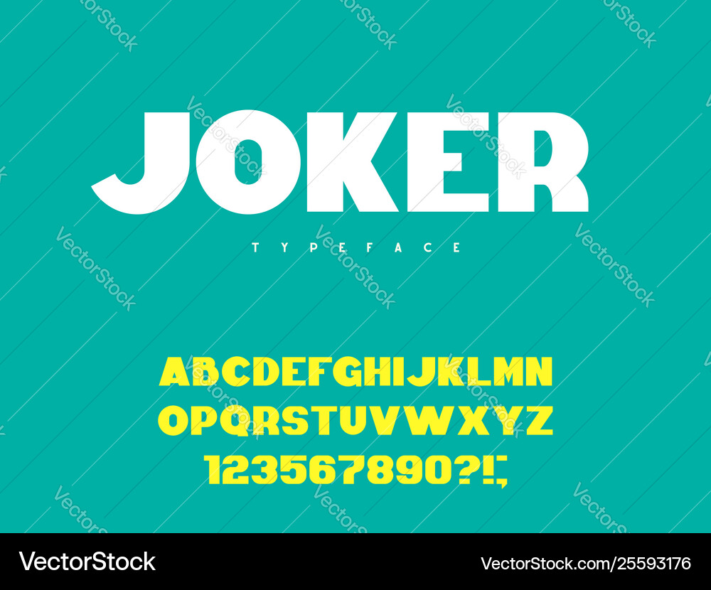 Latin uppercase alphabet letters and numbers Vector Image