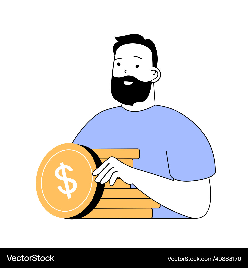 Mobile commerce concept with cartoon people Vector Image