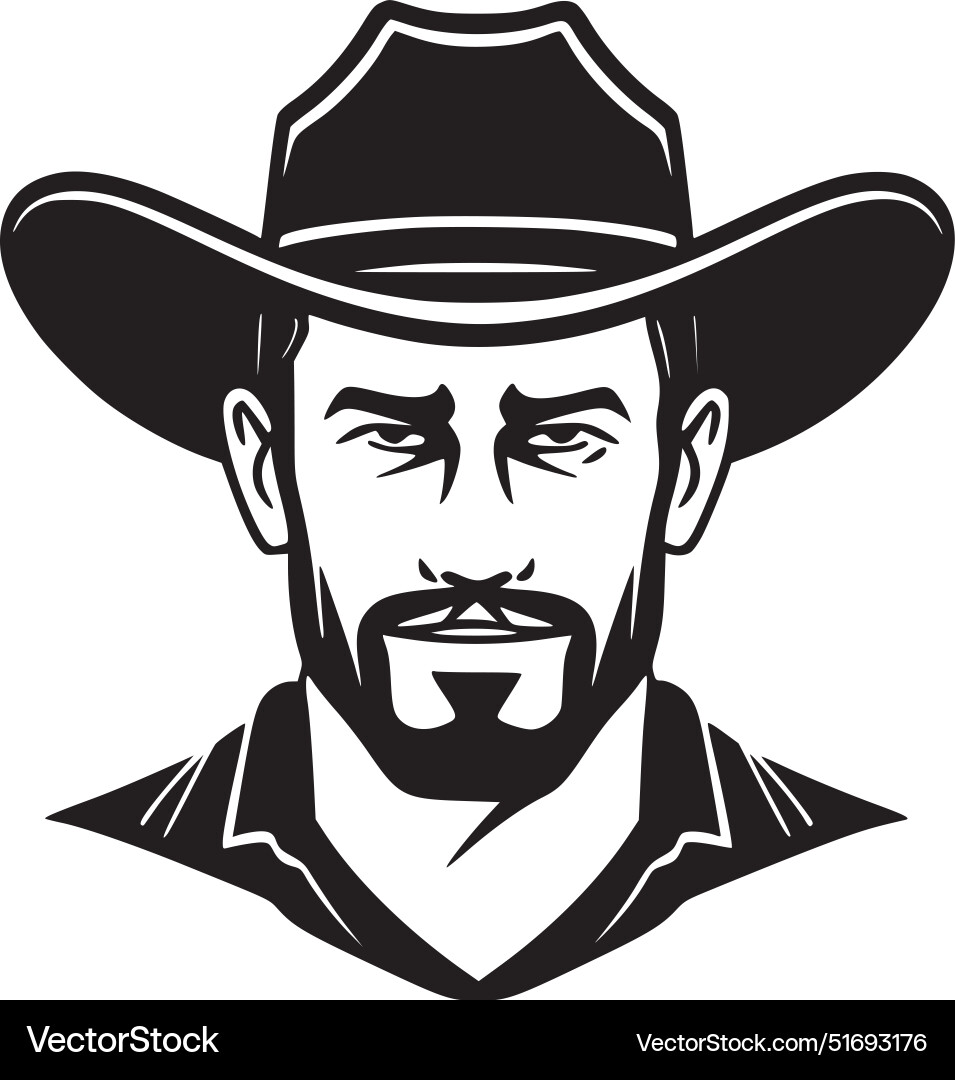 Western - black and white Royalty Free Vector Image