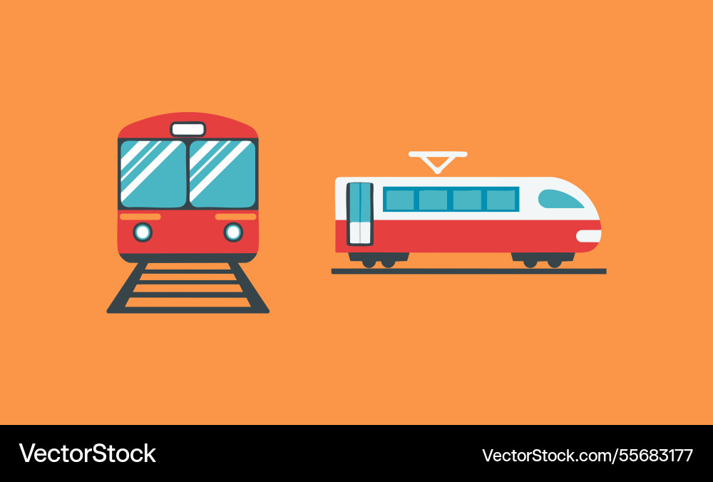Basic train transport icon Royalty Free Vector Image