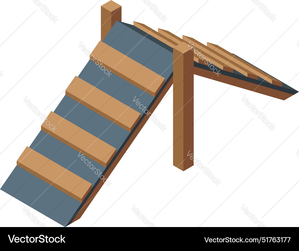 Dog Agility Stairs & Ramp Set Royalty Free Vector Image