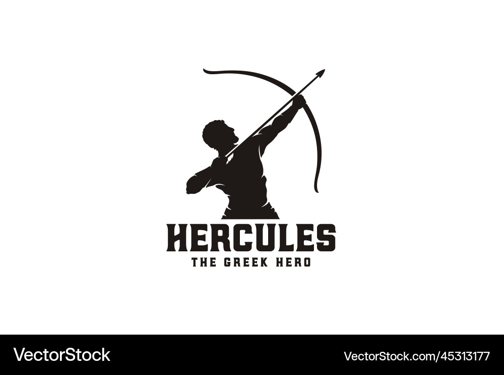 Hercules Archer Logo - Greek Mythology – Royalty-Free Vector | VectorStock