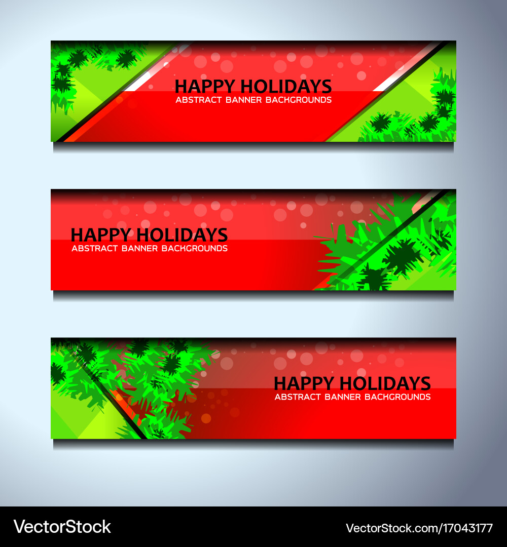 Year banners Royalty Free Vector Image - VectorStock