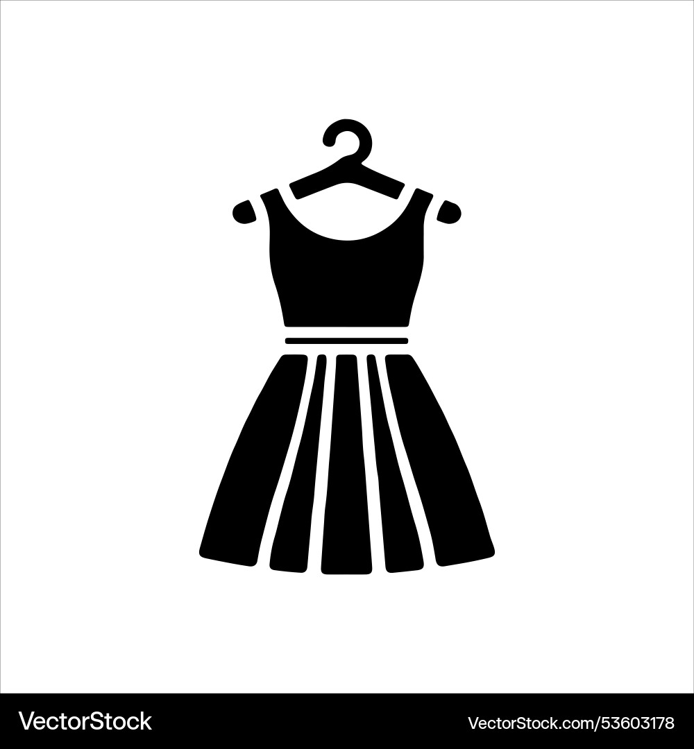 Frock logo icon arts and design Royalty Free Vector Image