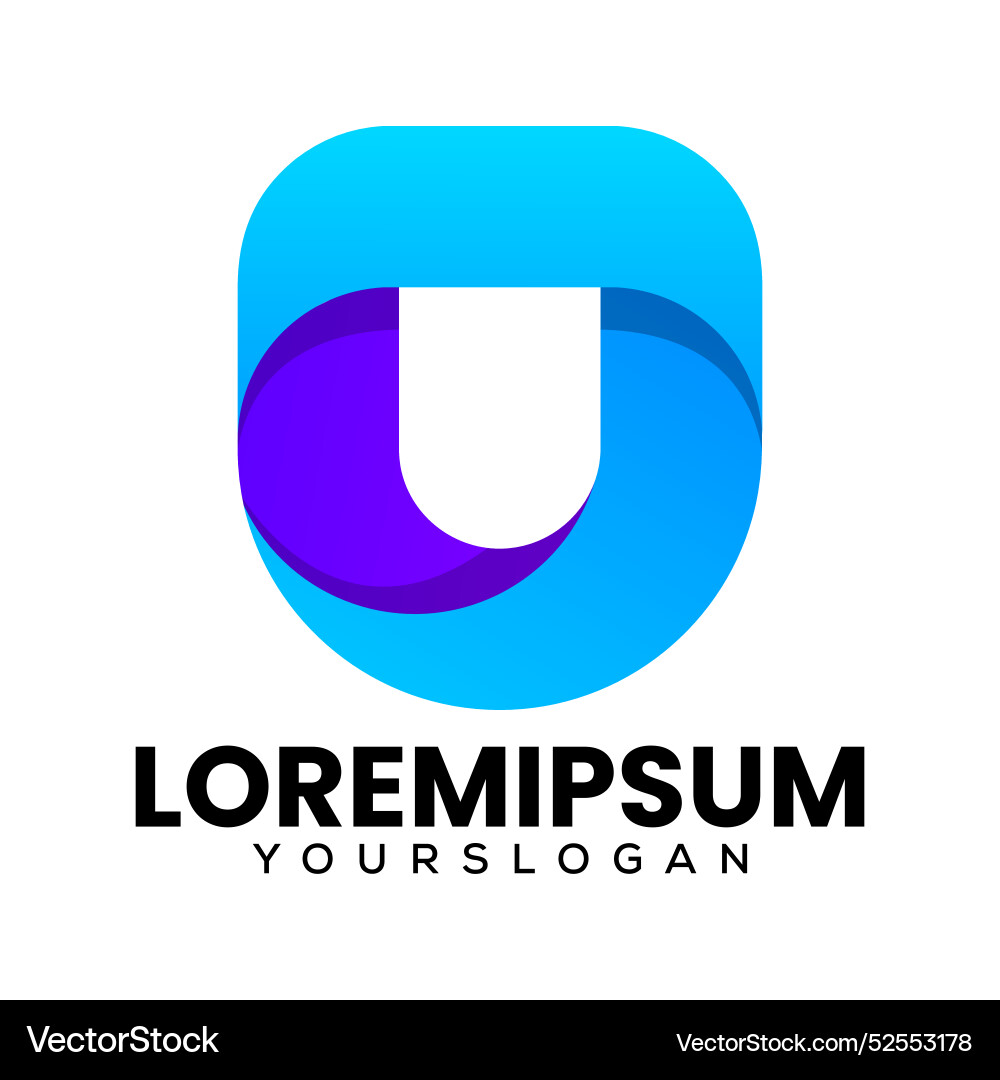 Letter o colorful logo design Royalty Free Vector Image