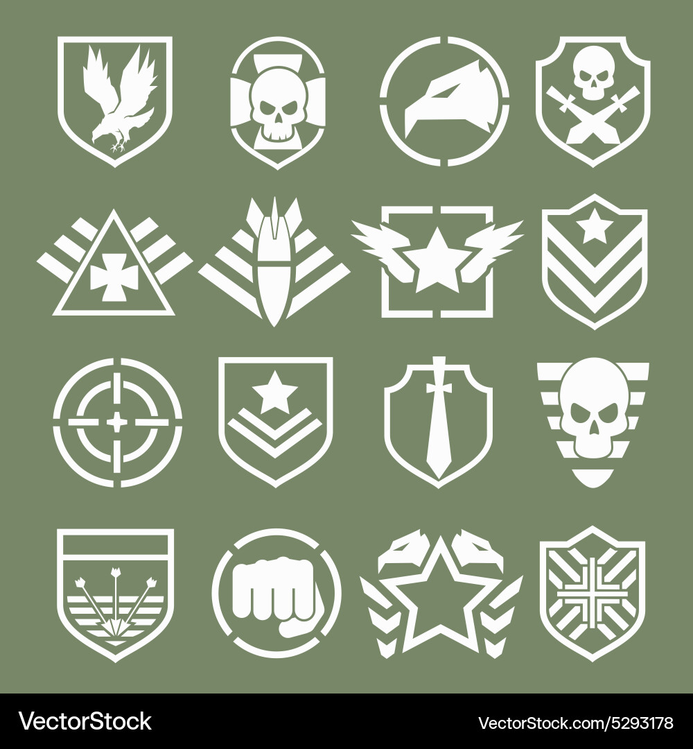 Military logos of special forces Royalty Free Vector Image