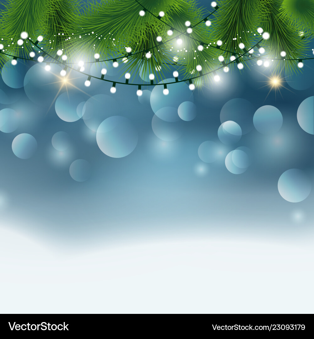 Christmas lights background Royalty Free Vector Image