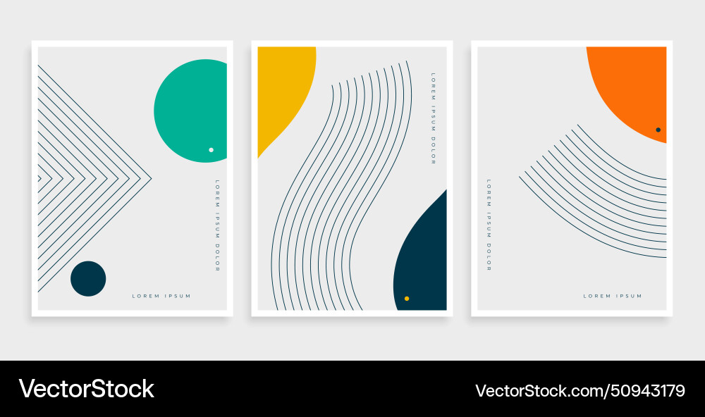 Clean abstract boho contemporary poster Royalty Free Vector