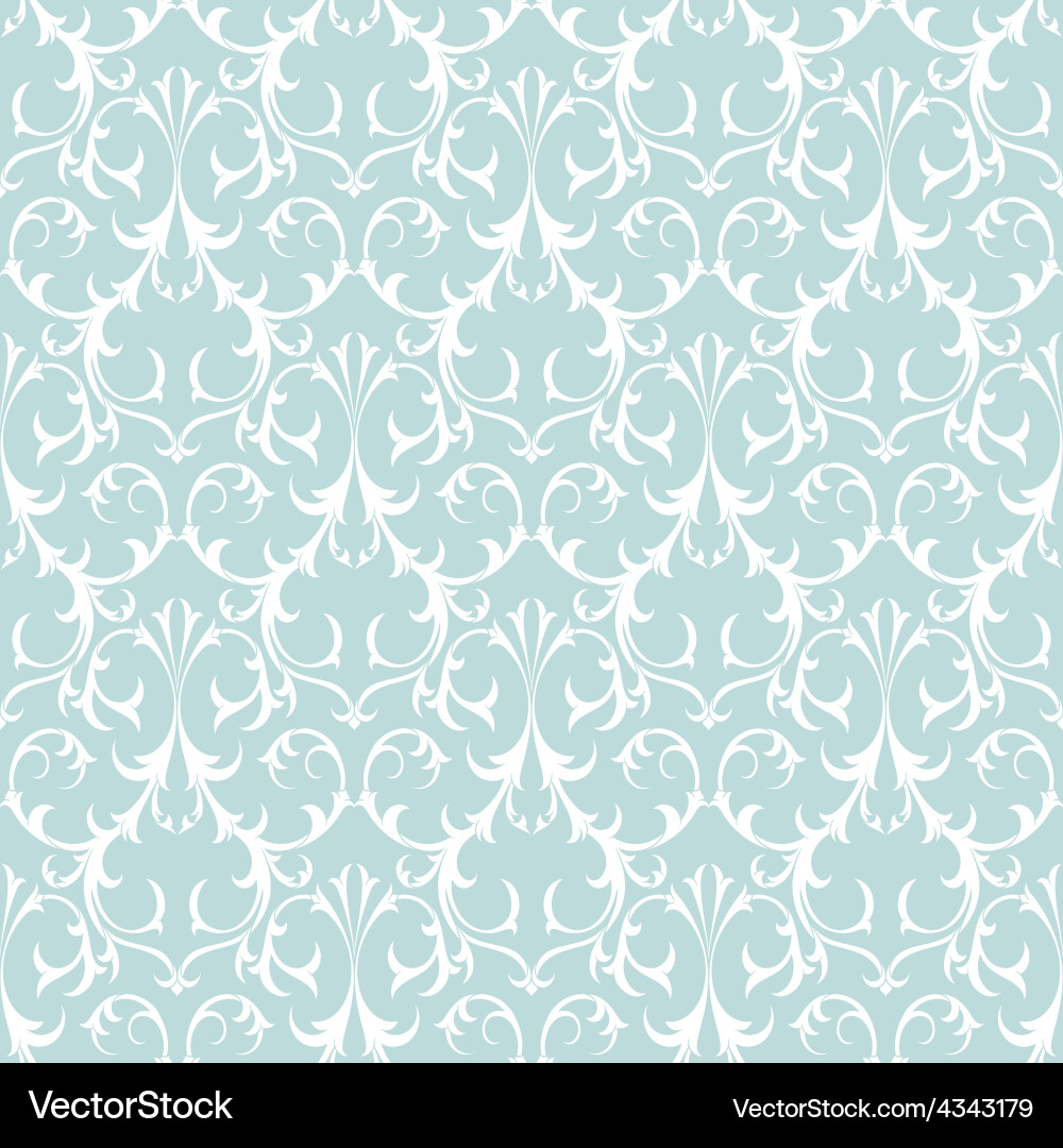 Elegant Floral Damask Pattern Royalty Free Vector Image