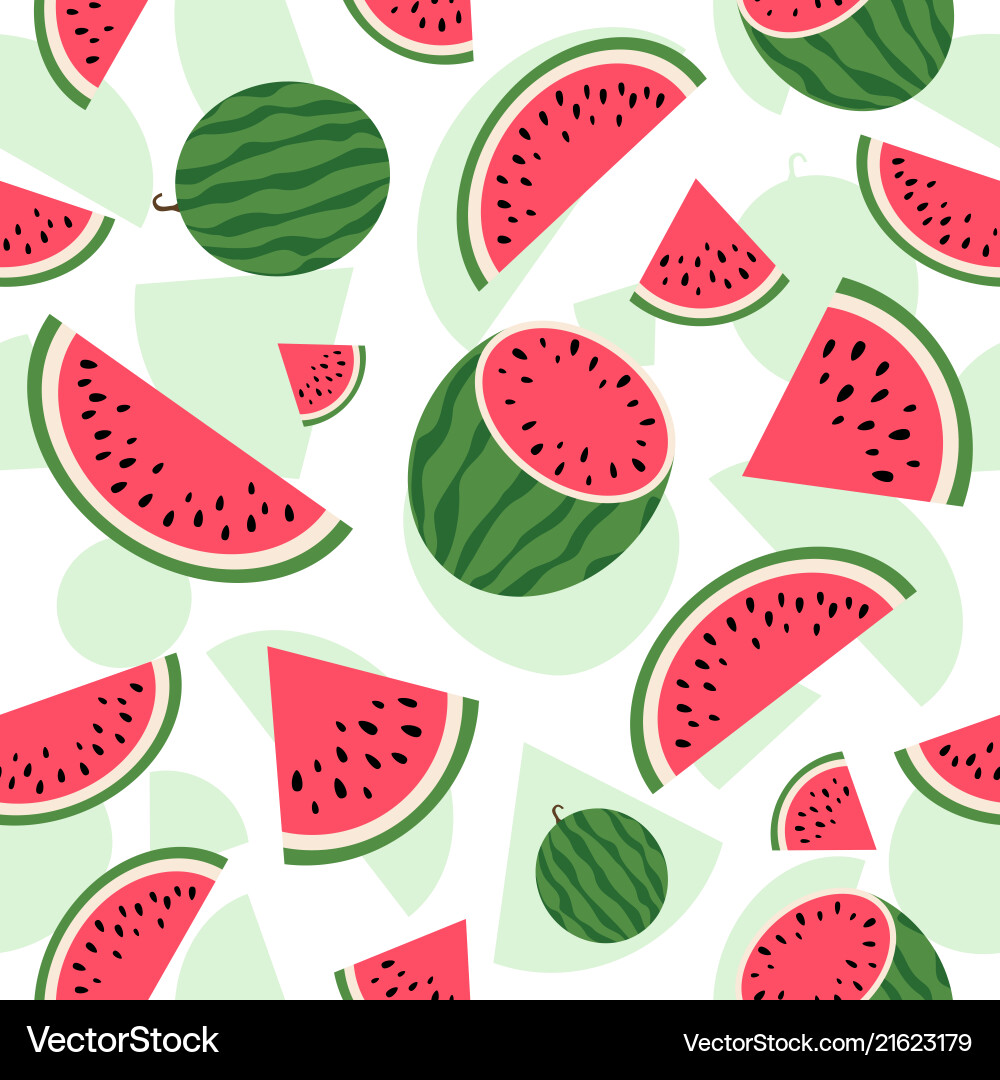 Watermelon Slice Pattern Royalty Free Vector Image