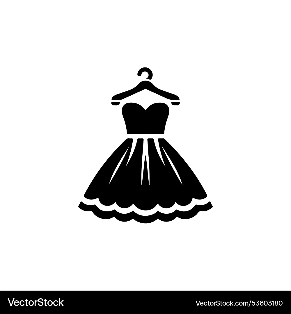 Frock logo icon arts and design Royalty Free Vector Image