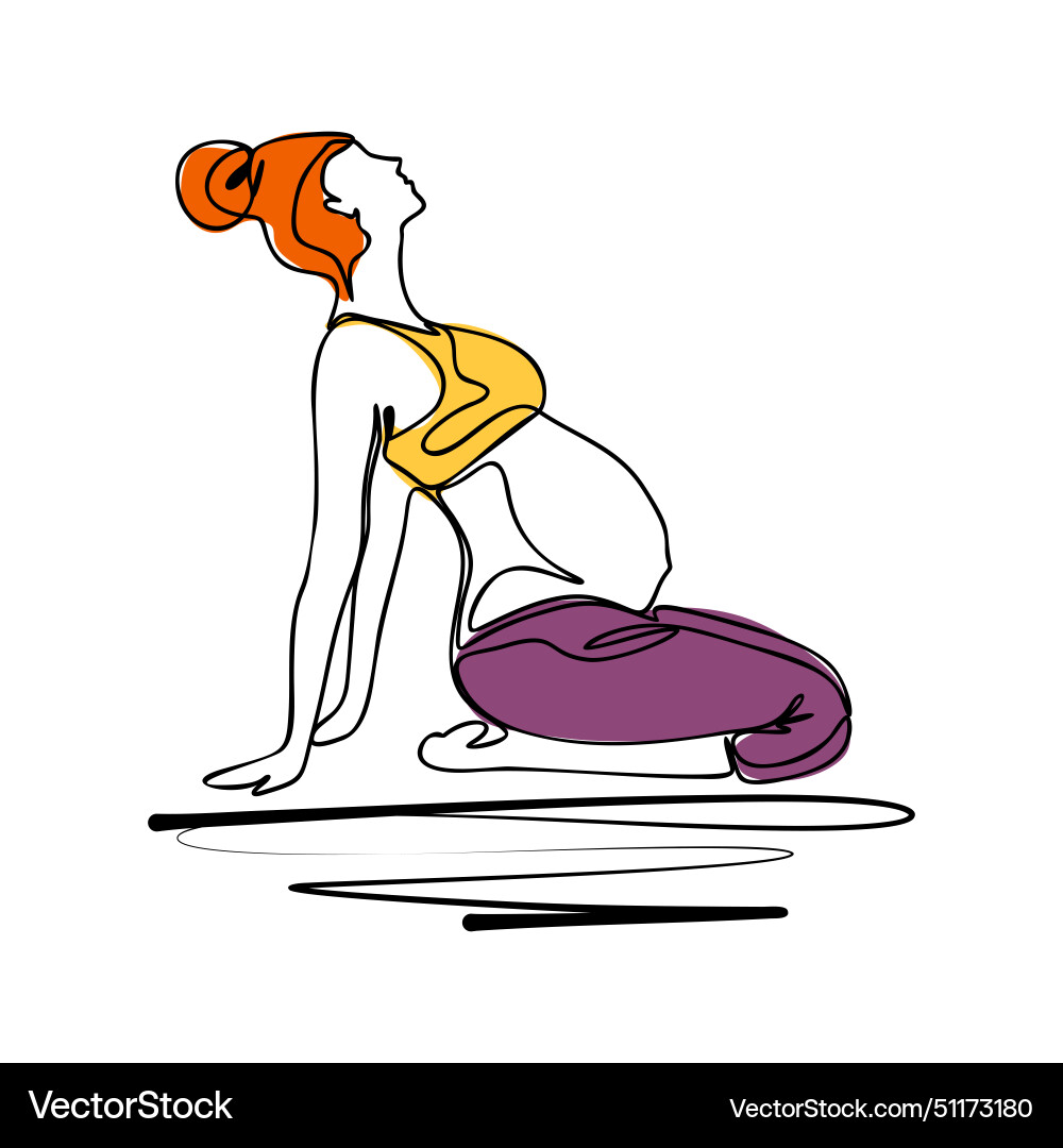 One continuous single drawing line Royalty Free Vector Image