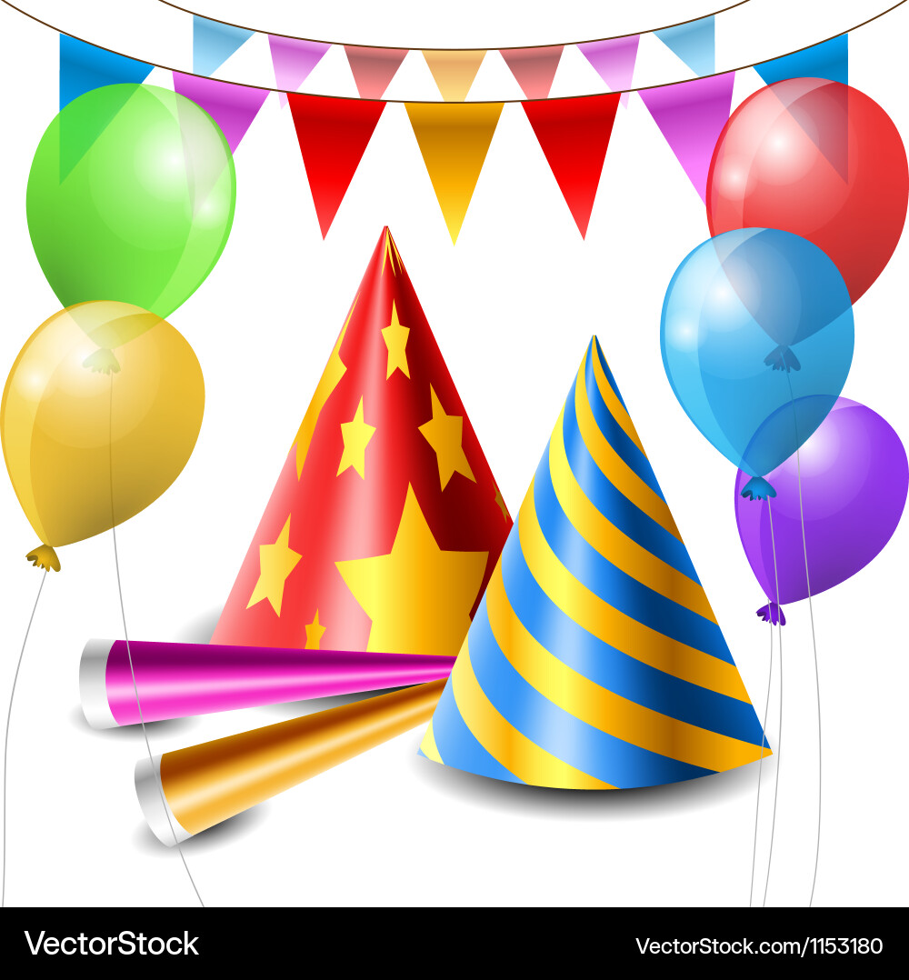 Party item set Royalty Free Vector Image - VectorStock