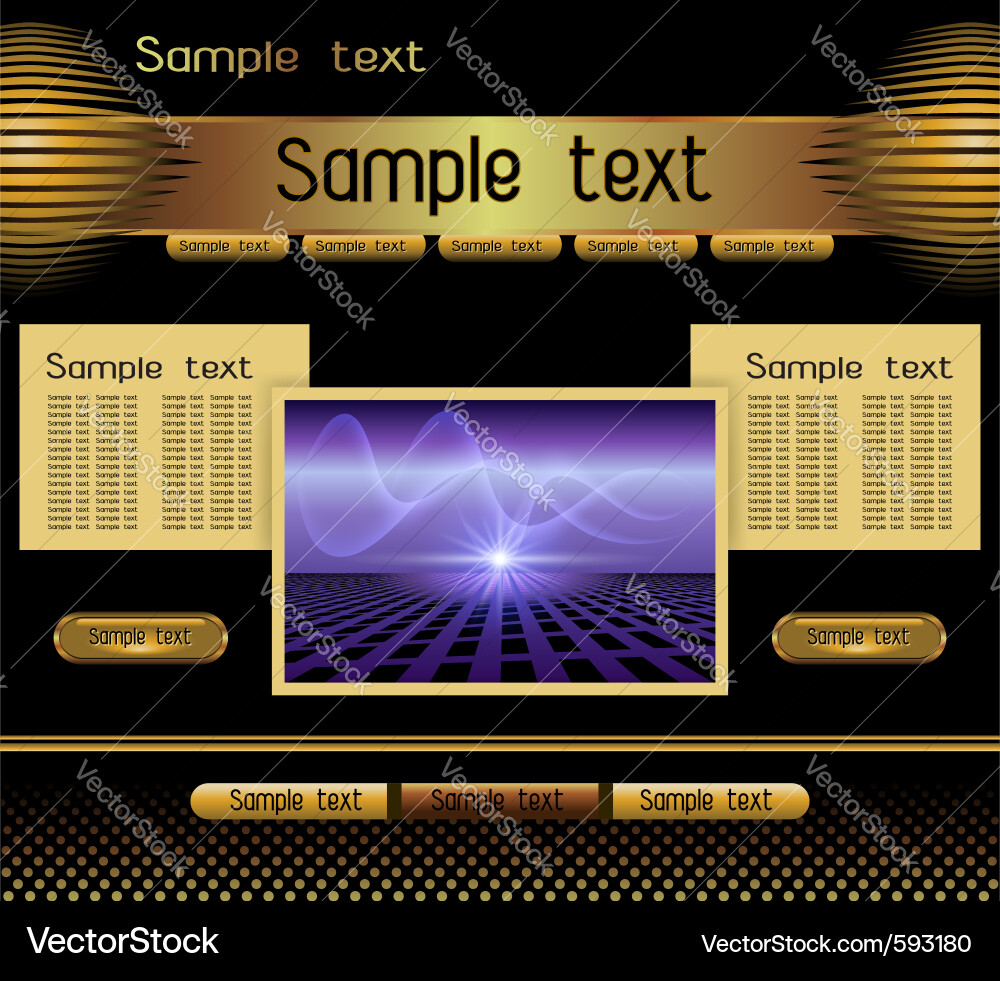 Website template Royalty Free Vector Image - VectorStock