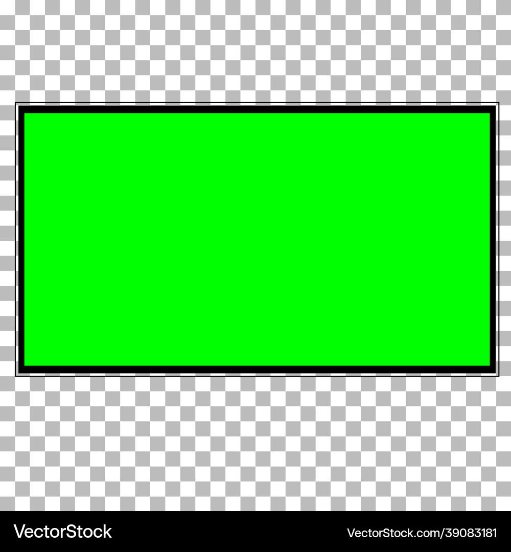 Green Screen Panel Mockup – Royalty-Free Vector | VectorStock
