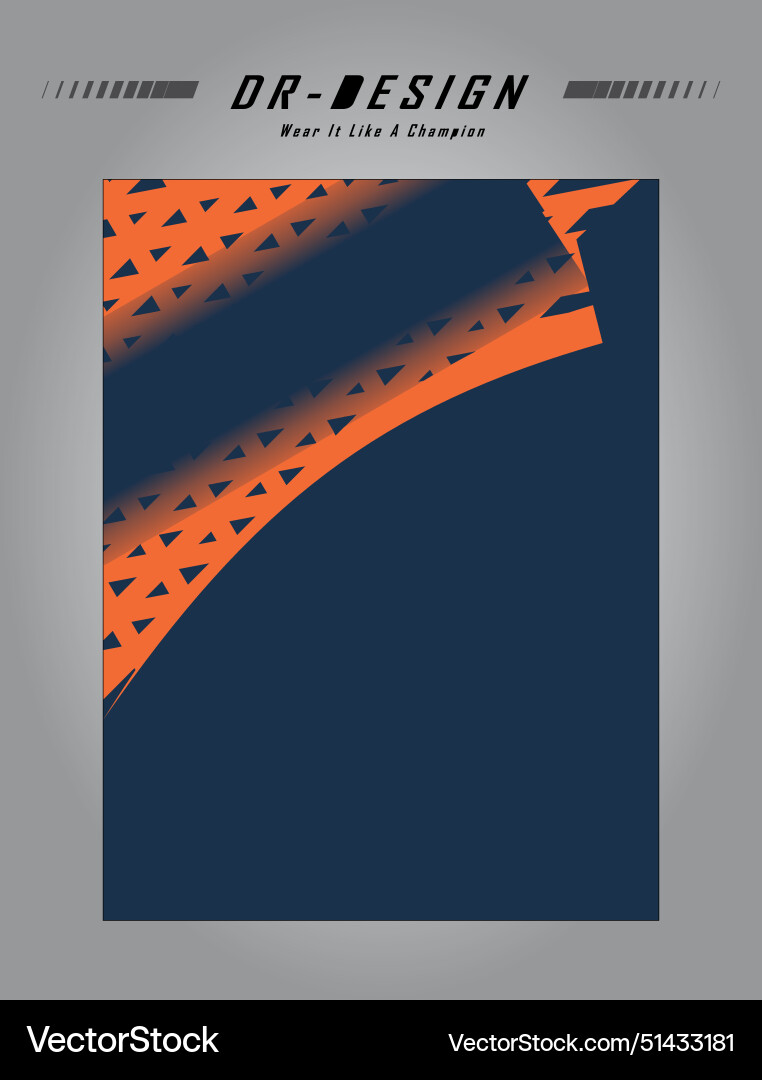 Sublimation blue t shirt design Royalty Free Vector Image