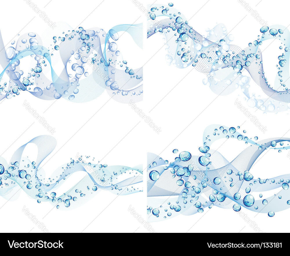 Water background Royalty Free Vector Image - VectorStock