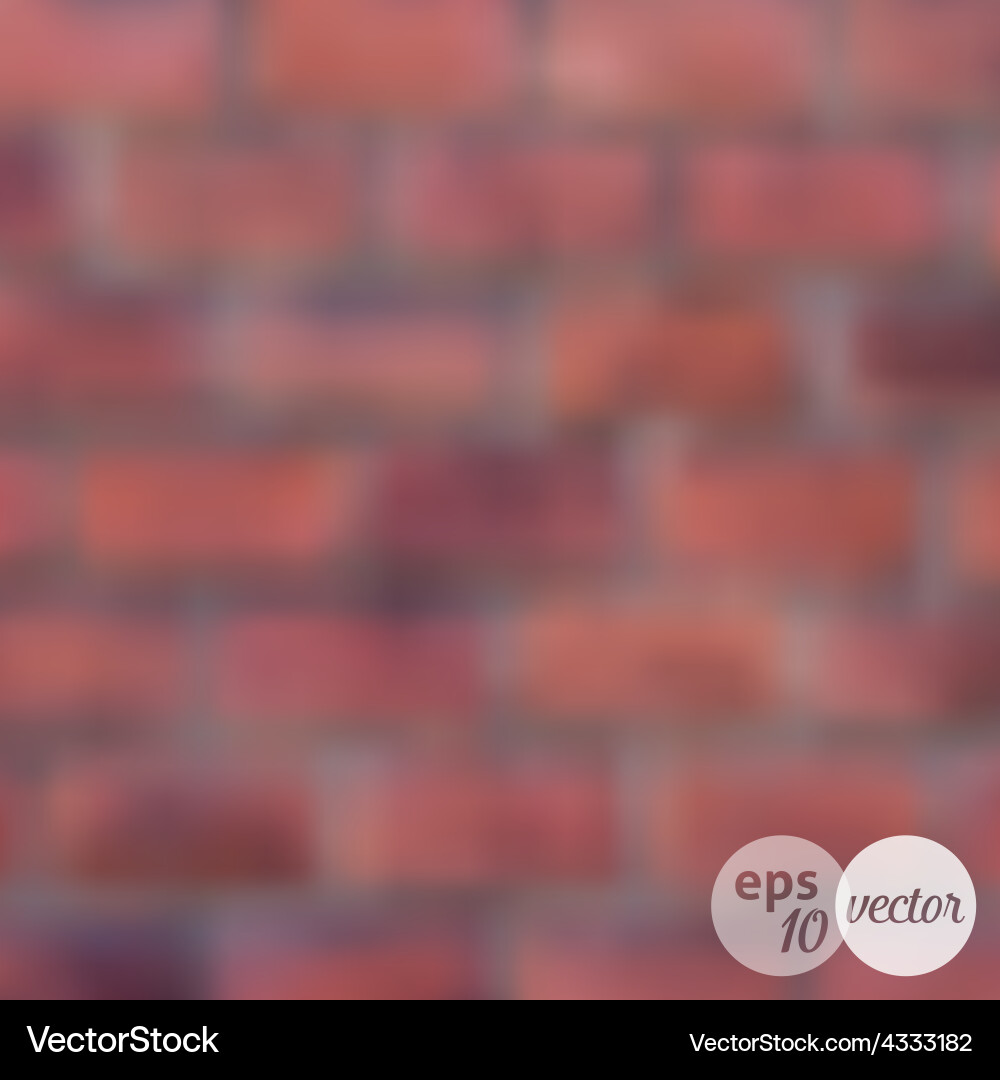Blurred brick wall background Royalty Free Vector Image