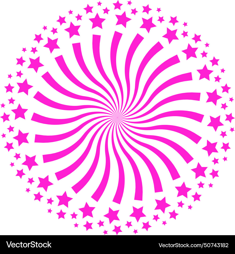 Color bursting icon round sparkles light Vector Image