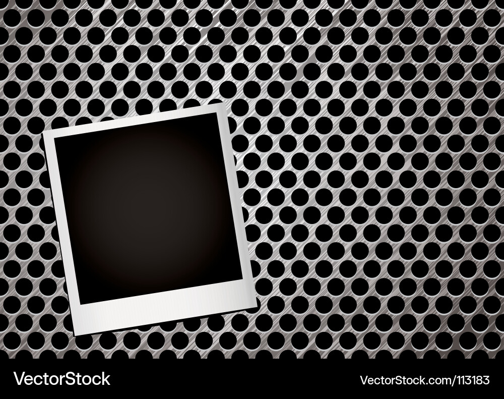Metal grill photo Royalty Free Vector Image - VectorStock