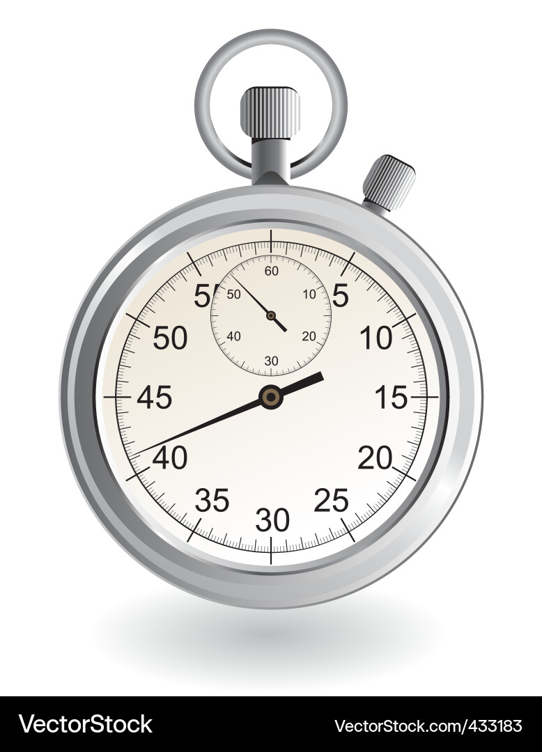 Stop watch Royalty Free Vector Image - VectorStock
