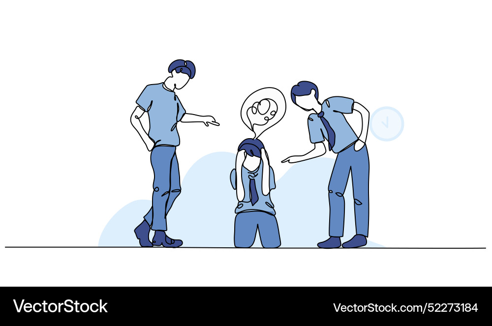 Bullying modern flat Royalty Free Vector Image
